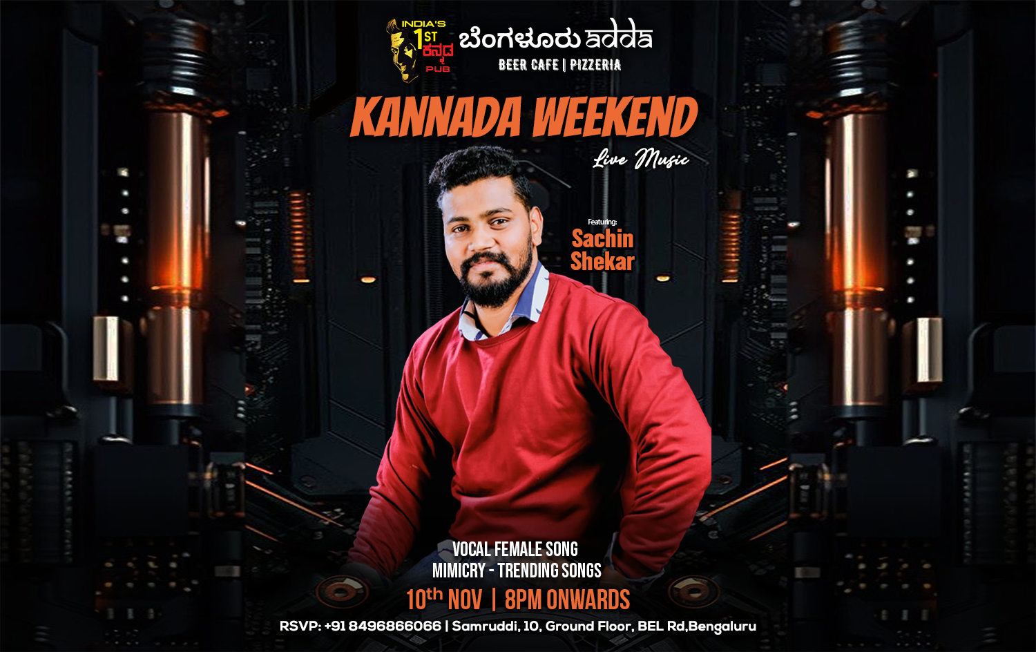Pub in new bel road – Enjoy the top 1 Kannada Weekend Party on 10th ...